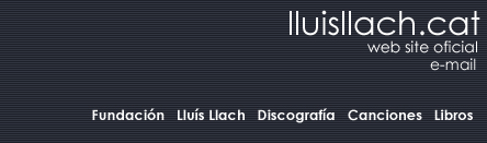 Lluís Llach. Web site oficial